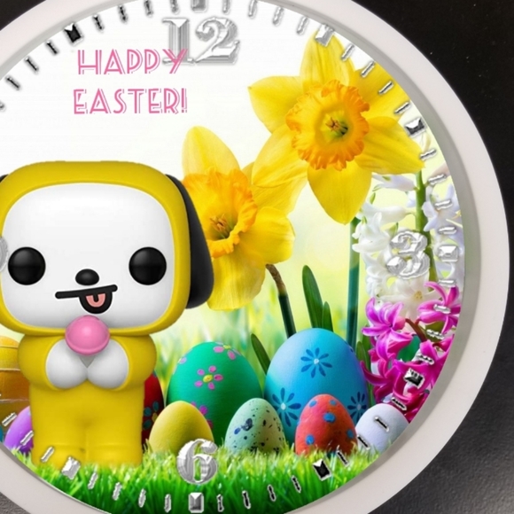 unknow | Wall Decor | Bt2 Easter Led Lights Clock | Poshmark